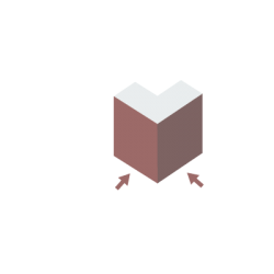 4-8-16 Veneer Corner Return 6-Rib - A-1 Block