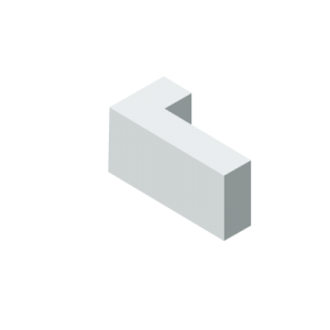 4-8-16 Veneer Corner Return 6-Rib - A-1 Block