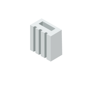 4-8-16 Veneer Corner Return 6-Rib - A-1 Block