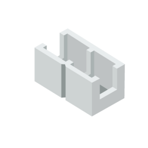 8-8-16 Single Score Lintel - A-1 Block