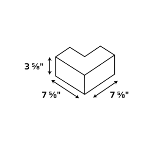 4-8-16 Veneer Corner Return 6-Rib - A-1 Block