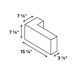 4-8-16 Veneer Corner Return 6-Rib - A-1 Block