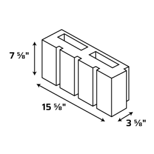 4-8-16 Veneer Corner Return 6-Rib - A-1 Block