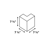 4-8-16 Veneer Corner Return 6-Rib - A-1 Block