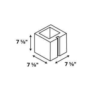 8-8-8 3/4 Slot (Sash) - A-1 Block